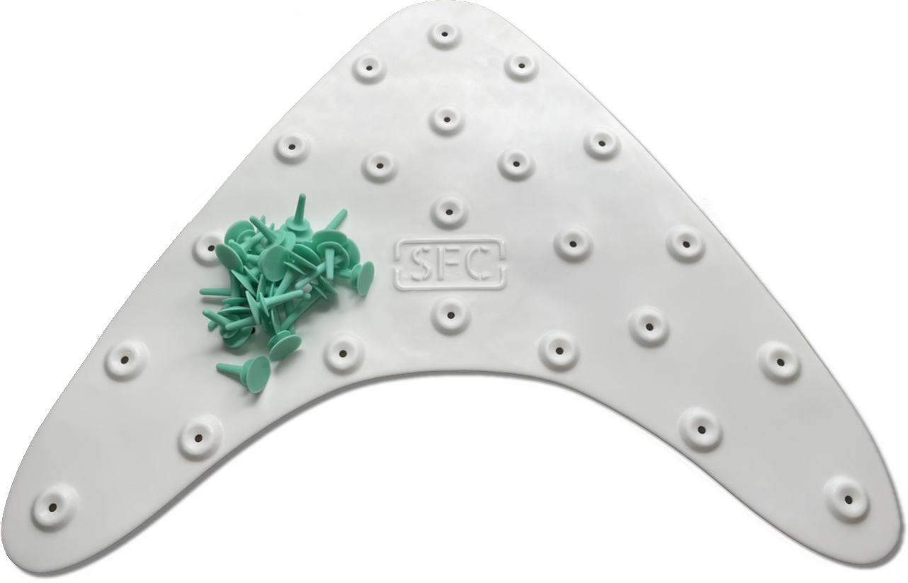 Fly Line Mat-30" (White/Seafoam) – SuperFlyComposites