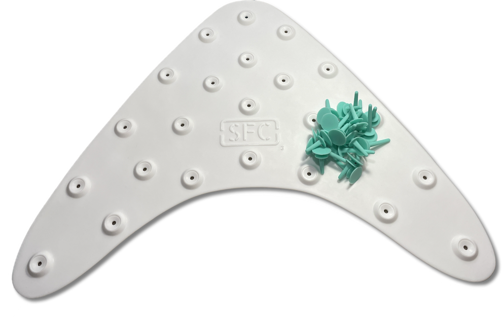 Fly Line Mat-30" (White/Seafoam) – SuperFlyComposites